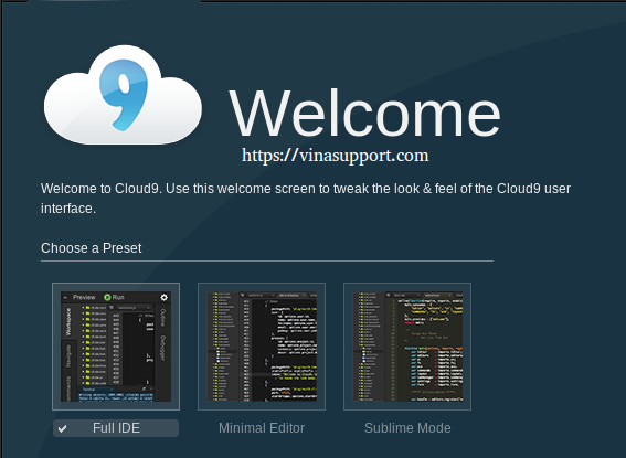Hướng dẫn cài đặt Cloud9 Web IDE - Công cụ lập trình IDE nền Web