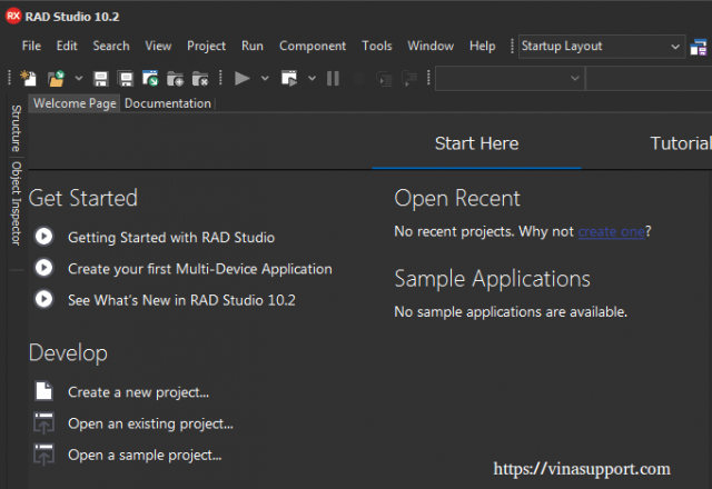 Hướng dẫn cài đặt Embarcadero RAD Studio 10 - Delphi IDE - VinaSupport Hướng dẫn cài đặt Embarcadero RAD Studio 10 - Delphi IDE - VinaSupport