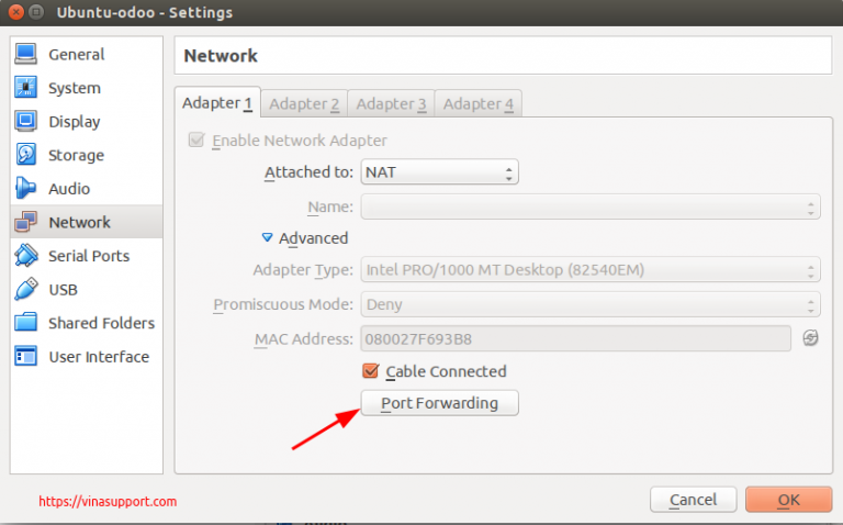 Kết nối SSH tới máy ảo Linux trên VirtualBox - VinaSupport