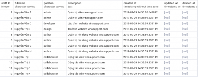 [PostgreSQL] Tạo vào quản lý PostgreSQL Function - VinaSupport