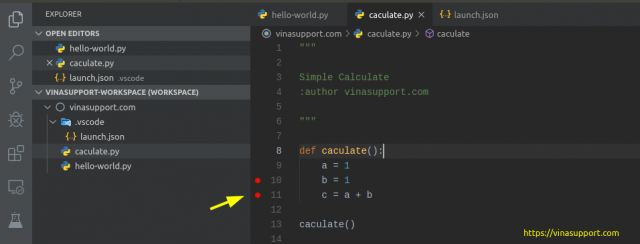 Hướng dẫn lập trình Python với Visual Studio Code - VinaSupport