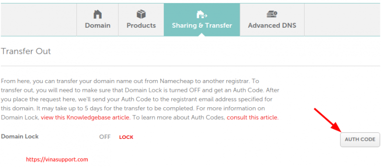 5 việc cần làm trước khi transfer tên miền (Domain) - VinaSupport