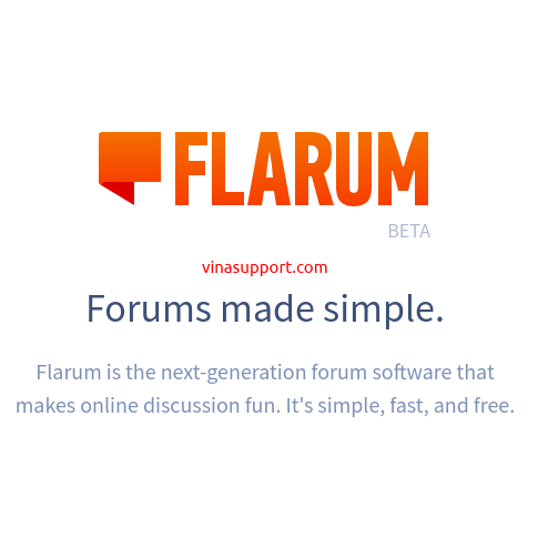 Hướng dẫn tạo diễn đàn (forum) với Flarum - VinaSupport
