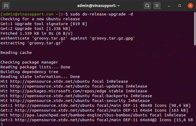 Hướng dẫn nâng cấp lên Ubuntu 20.10 từ các phiên bản cũ - VinaSupport