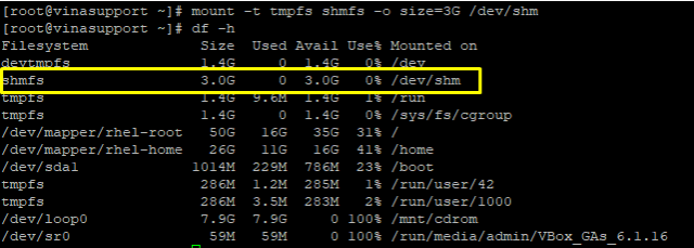 Fix lỗi: "ORA-00845: MEMORY_TARGET not supported on this system" trên Oracle