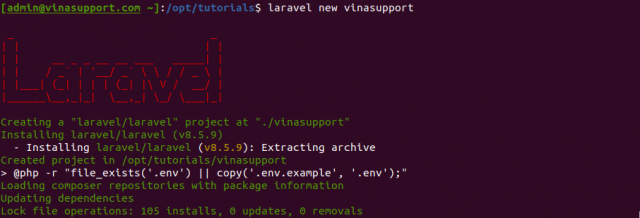 Hướng dẫn cài đặt Laravel PHP Framework - VinaSupport