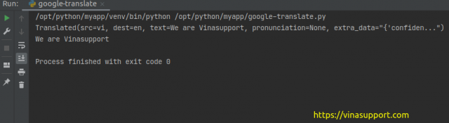Translate / Dịch văn bản sử dụng Google Translate API với Python