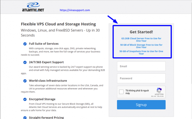 Tổng hợp danh sách VPS / Cloud Server miễn phí - VinaSupport