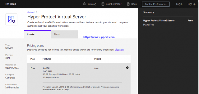 Tổng hợp danh sách VPS / Cloud Server miễn phí - VinaSupport