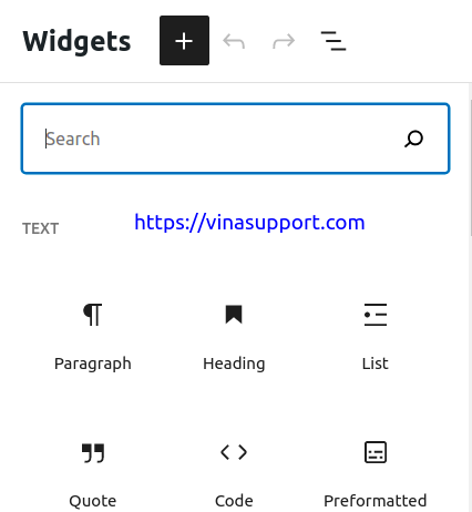 Hướng dẫn disable Widget Block Editor trên WordPress - VinaSupport