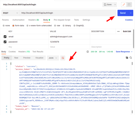 Xác thực Authentication với Laravel Passport - VinaSupport