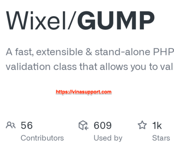 GUMP - Thư viện Validate mạnh của PHP giống với Laravel - VinaSupport GUMP - Thư viện Validate mạnh của PHP giống với Laravel - VinaSupport