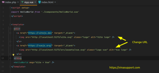Hướng dẫn sử dụng Vue 3 với PHP thông qua Vite - VinaSupport