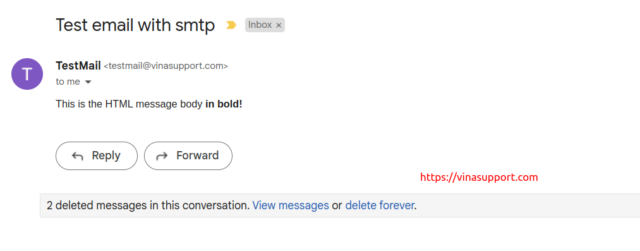 Gửi Email bằng SMTP trong PHP sử dụng PHPMailer - VinaSupport
