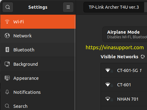 Hướng dẫn lấy lại mật khẩu wifi trên Ubuntu - VinaSupport