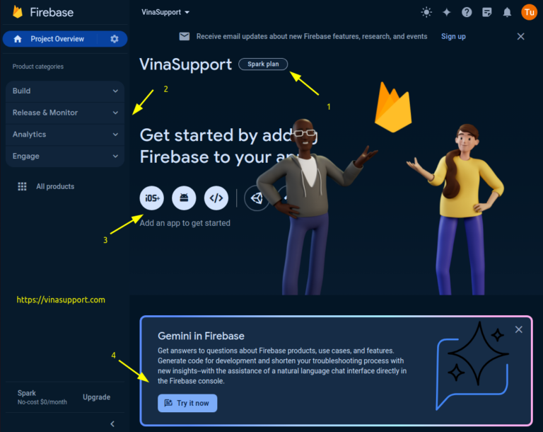 Firebase là gì? Hướng dẫn tạo project Firebase - VinaSupport